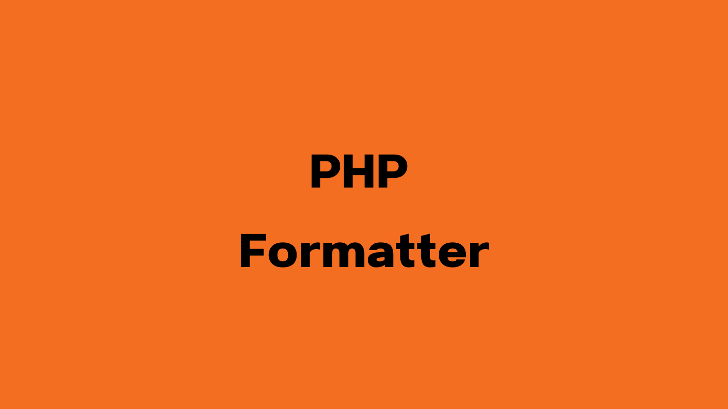 Php Formatter Free Online Php Code Beautifier